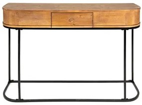Konzolový stolek dřevo a kov