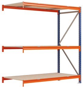 REGÁL LONGSPAN, Kovový regál přídavný modul 200x240x80cm, 3x DTD police, 500kg na polici