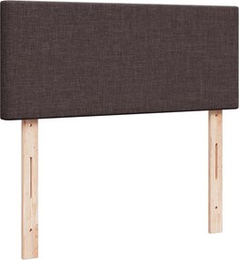 Box spring postel s matrací tmavě hnědá 120x190 cm textil 3288123