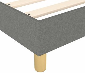 Rám postele s boxspringem tmavě šedá 80 x 200 cm textil 3120567