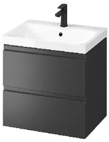 Cersanit Moduo - Umyvadlová skříňka, 57x60x45cm, 2 zásuvky, antracit S590-080