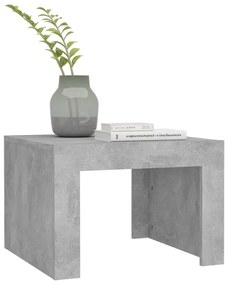 Konferenční stolek betonově šedý 50 x 50 x 35 cm dřevotříska - Default Title