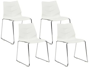 Set 4 ks jídelních židlí Huxley (bílá). 1079214