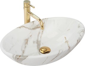 Rea Pamela umyvadlo, 53 x 33 cm, imitace kamene-Aiax, REA-U9685