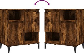 Příborníky 2 ks kouřový dub 60 x 35 x 70 cm kompozitní dřevo 3185732