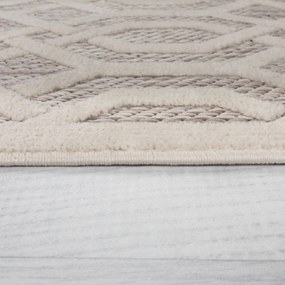 Flair Rugs koberce Kusový koberec Piatto Mondo Natural kruh – na ven i na doma - 160x160 (průměr) kruh cm