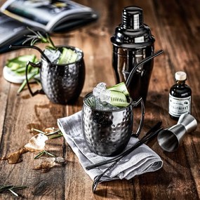 Butlers MOSCOW MULE Hrnek tepaný 470 ml - černá