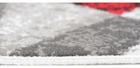 Kusový koberec PP Inis šedočervený 140x200cm