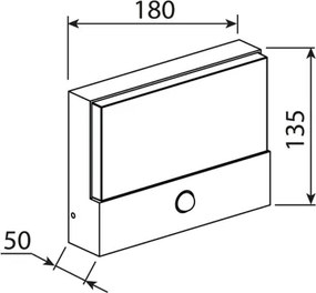 LED svítidlo McLED Kerberos, 9W, 4000K, IP65, černá ML-513.025.19.0