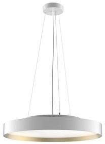 Kruhové LED svítidlo s lemem Sugar  Kruhové LED svítidlo s lemem Sugar Barevná varianta: Bílá/Zlatá, Průměr: 600 mm, Teplota chromatičnosti, stmívání…