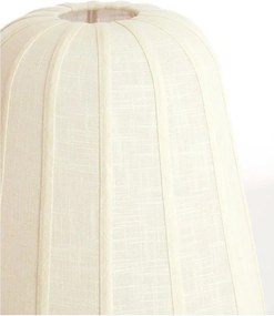Bílá stojací lampa s textilním stínidlem (výška 133 cm) Bibury – Light &amp; Living