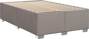 Box spring postel s matrací taupe 120x190 cm textil 3290438