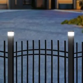 GreenBlue GB128 WW černá / Solární LED sloupkové svítidlo / 100x100 mm