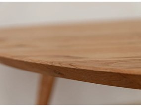 Massive home | Konferenční stolek kulatý, dub, barva přírodní dub, kolekce Orbetello, rozměr 90 cm