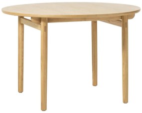 Kulatý rozkládací jídelní stůl v dekoru dubu ø 120 cm Carno – Unique Furniture