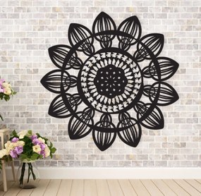 Dřevěný obraz na zeď - mandala Pohody od 2opice.cz Materiál: PŘÍRODNÍ TOPOL, Velikost (mm): 850 x 850