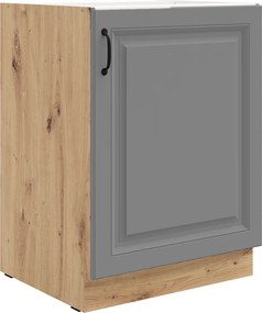 STILO ad | dolní skříňka 60 D 1F s policí | 60 cm | UNI dvířka | artisan/šedá