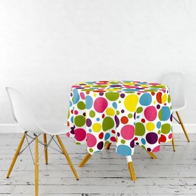 Ubrus PVC kulatý Mo-6021-Kruhy (různé velikosti)