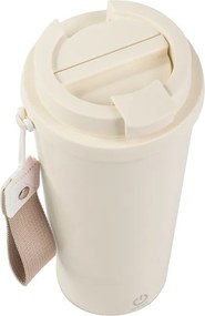 Verk Group Samomíchací hrnek 350 ml, ocelová termoska na studené i horké nápoje, s usb kabelem