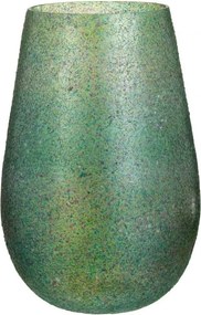 Velký zelený skleněný svícen Tom Green – Ø 17*26 cm