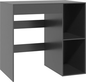 HOMCOM skříňka nad pračku se 2 přihrádkami, černá