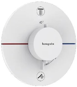 Hansgrohe ShowerSelect Comfort - Termostatická baterie pod omítku, pro 2 spotřebiče, matná bílá 15554700