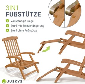 Juskys Skládací zahradní lehátko Evia Provedení: 1 ks