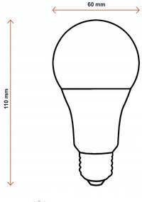 6x LED žárovka ecoPLANET - E27 - A60 - 15W - 1500Lm - studená bílá