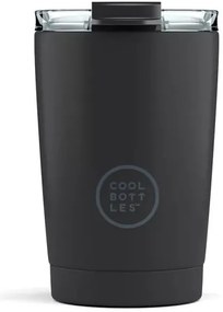 Termohrnek cool bottles mono black, třívrstvý, 330 ml