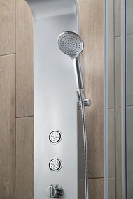 Aqualine, TUSA sprchový panel s baterií, 1400 mm, hliník, SL680