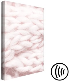 Obraz Růžová vlna (1-dílný) - precizní a unikátní pastelový vzor