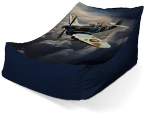 Sablio Sedací vak Lounge Stíhačka Spitfire - 120 x 100 x 80 cm