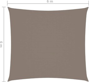 vidaXL Stínící plachta oxfordská látka čtvercová 6 x 6 m [135417] Barva: Bílá