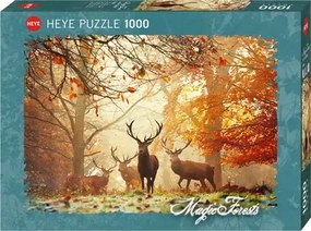 HEYE Puzzle Kouzelné lesy: Jeleni / 1000 dílků / 70 × 50 cm