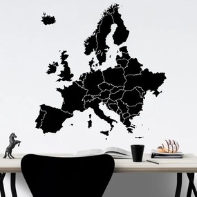 Evropa mapa - vinylová samolepka na zeď 103x100cm