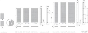 Isan Solar 1806 x 288 mm koupelnový radiátor bílý