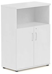 Střední skříň Visio 80 x 38,5 x 113 cm, bílá