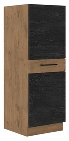 Woodline 50 DK-145 1F Střední kuchyňská skříňka, Barva: dąb lancelot / dark wood