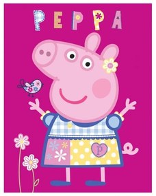 Dětská / dívčí fleecová deka Prasátko Peppa - motiv modelka - 110 x 140 cm