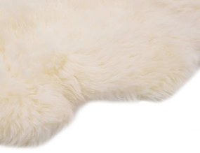 Koberec Lalley z ovčí kůže - 60x180 cm | bílý