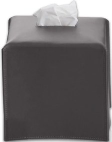 Box na kapesníky Nappa čtvercový 14 cm šedý