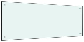 Kuchyňský panel mléčný 100 x 40 cm tvrzené sklo 249460