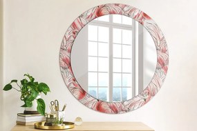 Kulaté dekorativní zrcadlo na zeď Planoucí vzor fi 70 cm
