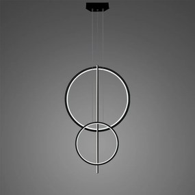 LED závěsné světlo LINEA No.5 B Φ60/40 cm black 3000K