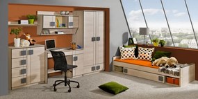 Casarredo - Komfort nábytek GIMMI G2 kombinovaná skříň antracit/bílá