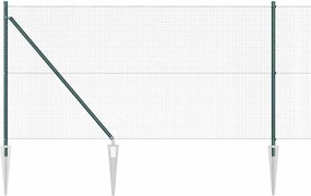 Svařované drátěné ploty s hroty 25 x 1 m Ocel potažená PVC 3352082