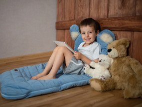 Kinder Hop Spací pytel s oušky pro kojence i starší děti DREAM CATCHER tmavě modrý Zvolte rozměr: 170x75 cm