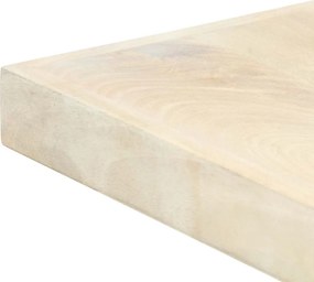 Jídelní stůl bílý 200 x 100 x 75 cm masivní mangovníkové dřevo 247428