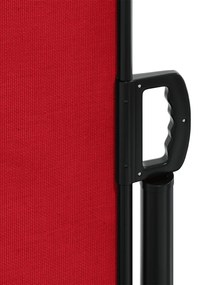 Zatahovací boční markýza červená 220 x 600 cm