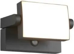 TRIO 246869142 KANSAS venkovní nástěnné svítidlo se senzorem SMD LED 10W/1000lm 3000K IP54 antracit